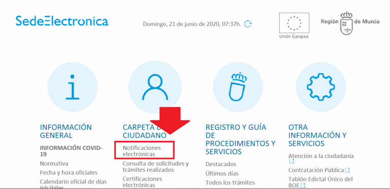 ¿Cómo puedo ver mis notificaciones electrónicas en la Sede de la CARM ...