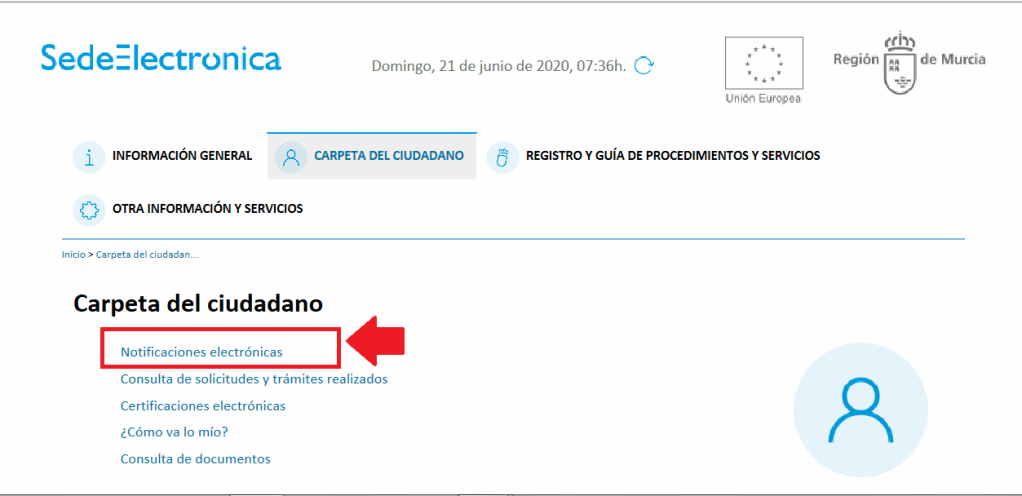 ¿Cómo puedo ver mis notificaciones electrónicas en la Sede de la CARM ...