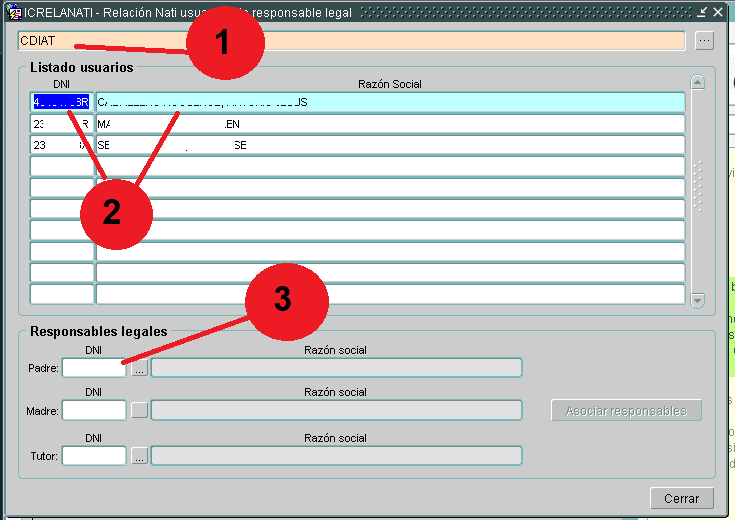 ICC/SANSONET-CATI: Introducción de los datos de los progenitores desde ...